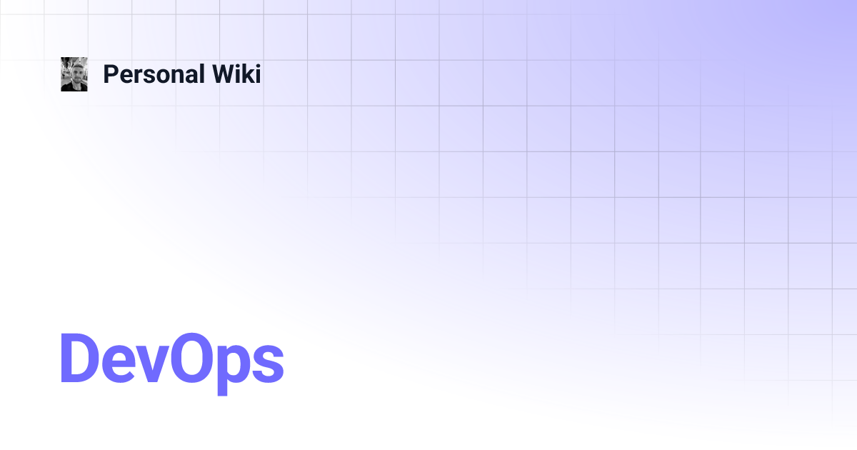 DevOps | Personal Wiki