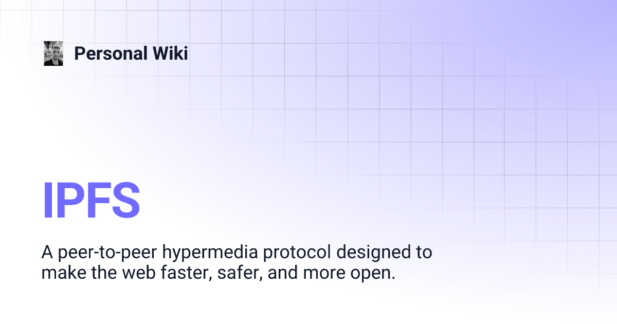 IPFS | Personal Wiki